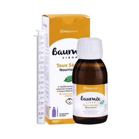 Baumix Sirop Toux Seche Nourrissons 90ml MaPara Tunisie