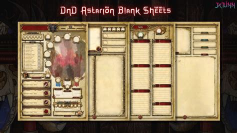 DnD Baldur S Gate 3 Astarion Blank Character Sheet Jxtunn S Ko Fi