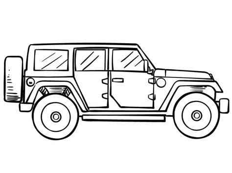 Dibujos De Jeep Para Colorear Dibujos Online