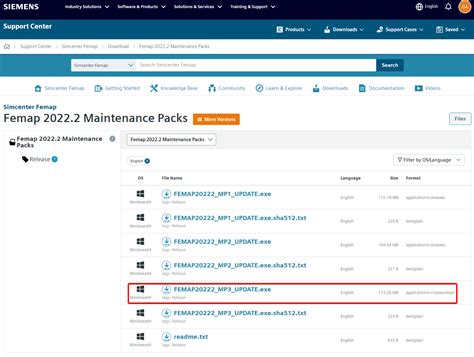 how do i download and install femap maintenance packs