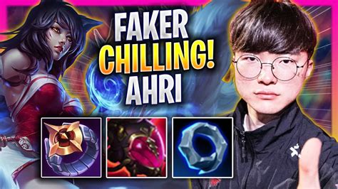 Faker Chilling With Ahri T Faker Plays Ahri Mid Vs Sylas Season