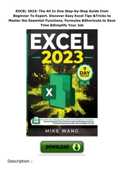 pdf read excel 2023 the all in one step by step guide from beginner to expert