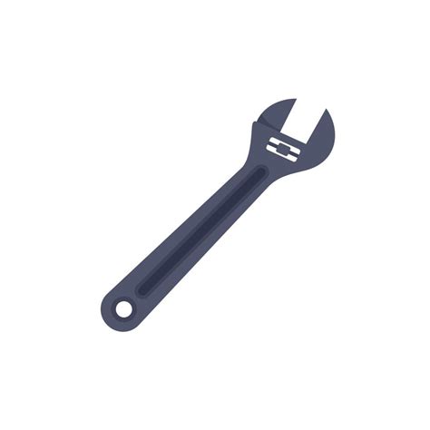 Icono De Llave Ajustable Del Coche Vector Aislado Plano 15061511 Vector