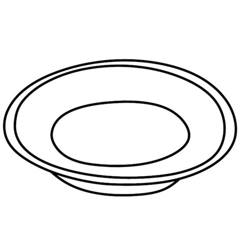 Dibujos De Plato Para Colorear Vsun