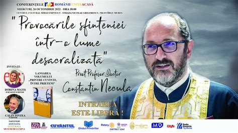 Părintele Constantin Necula vine la Târgu Mureș Stiri din Mures