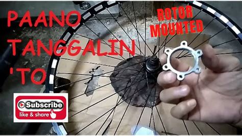 PAANO MAGTANGGAL NG ROTOR MOUNTED MTB BIKESTOP YouTube