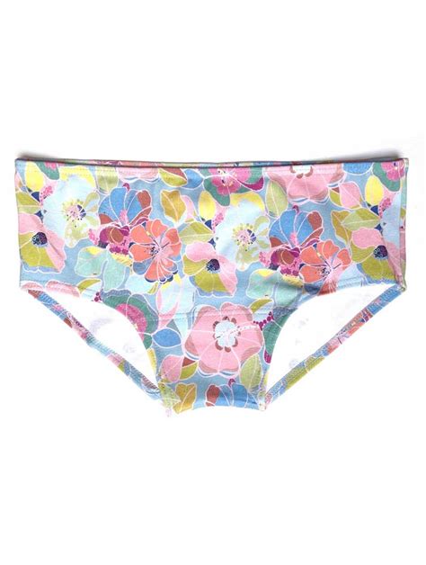 Bragas De Algod N Org Nico Con Flores Pastel Ropa Sostenible Fieito