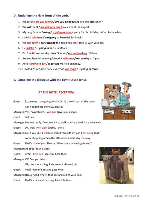 Future Tenses Exercises And Rules Po Fran Ais Fle Fiches Pedagogiques