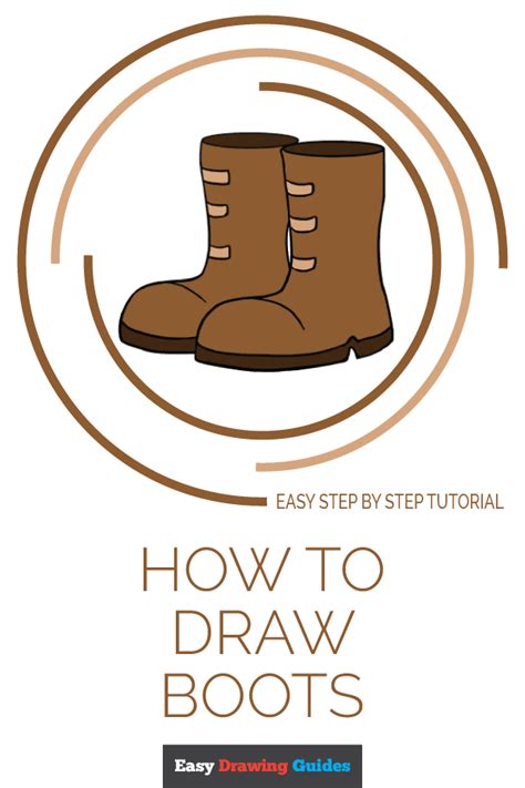 How To Draw Boots Really Easy Drawing Tutorial
