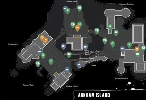 Batman Arkham Asylum Interactive Map Map Genie