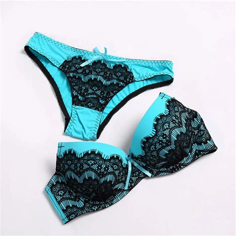 Ladychili Womens Intimates Lace Bra Sets With Garters Thin Cup Matching Bra And Thong Set Sexy