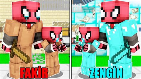 ZENGİN BEBEK VS FAKİR BEBEK Minecraft YouTube
