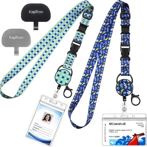 Amazon 3 Pack Retractable Cruise Lanyards Adjustable Lanyards