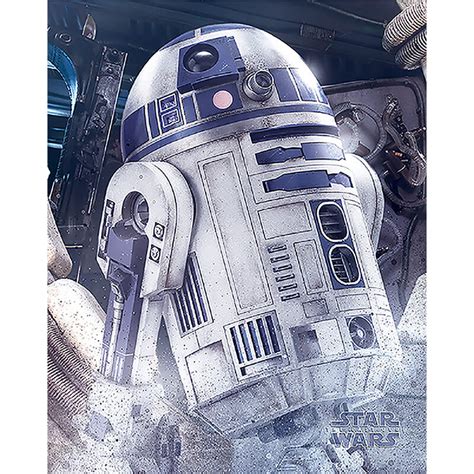 Mini Poster R2 D2 Droid The Last Jedi Redstring B2B