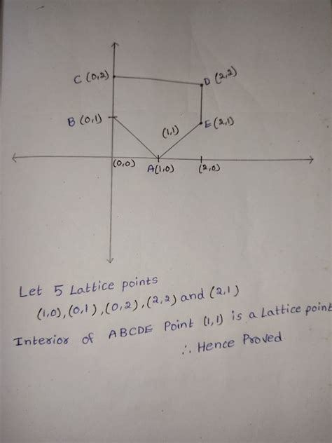 [solved] a lattice point in the x y plane is a point with integer course hero