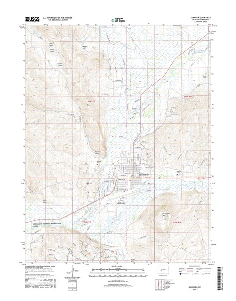 MyTopo Gunnison Colorado USGS Quad Topo Map