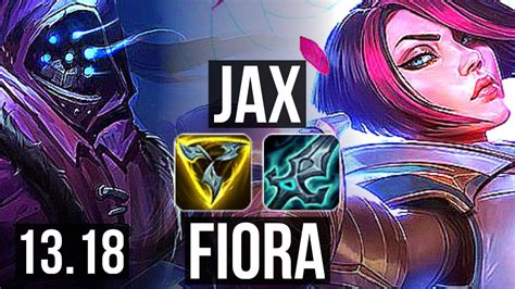 JAX Vs FIORA TOP 11 4M Mastery 1700 Games 6 Solo Kills KR