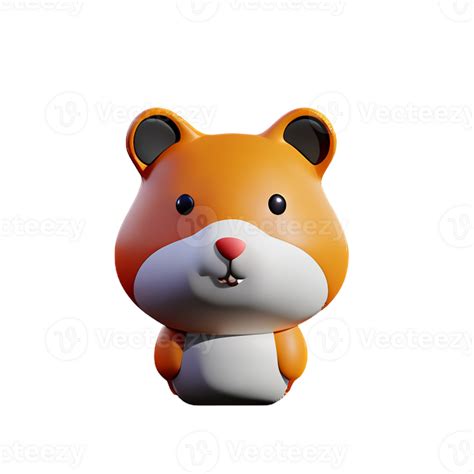 Hamster 3d Rendering Icon Illustration 29433842 PNG