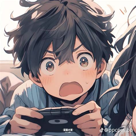 An Anime Character Holding A Video Game Controller