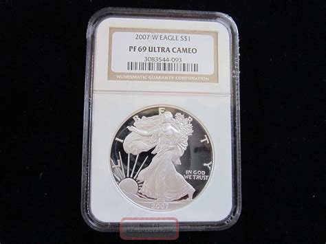 2007w Silver American Eagle Ngc Pr69 Ultra Cameo