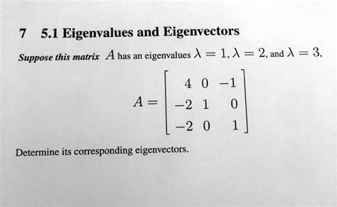 solved 5 1 eigenvalues and eigenvectors has an eigenvalues a 1 a 2 and a 3 suppose this