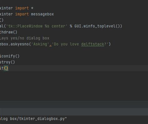 tkinter dialog box delft stack