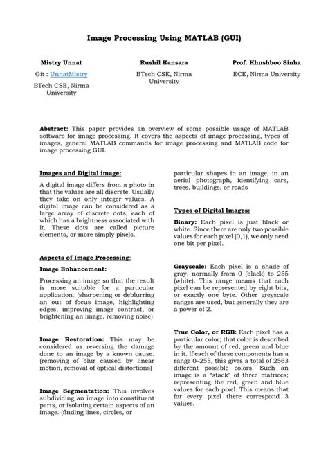 pdf image processing using matlab gui