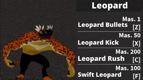 Unlocking Leopard Fruit In Blox Fruits
