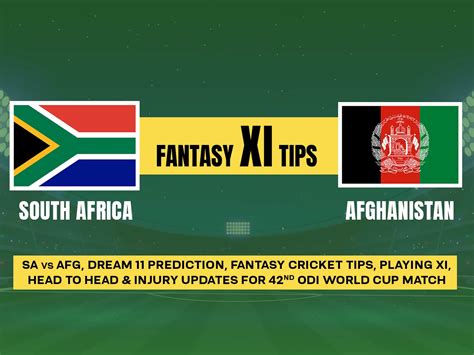 SA Vs AFG Dream11 Team Prediction Playing XI Fantasy League Team And