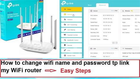 How To Change Wifi Name And Password Tp Link Change Wifi Name