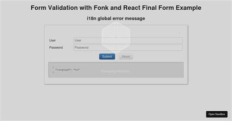 I18n Global Message Codesandbox