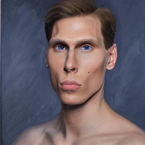 Gigachad Jerma985 Highly Detailed Oil Painting Stable Diffusion