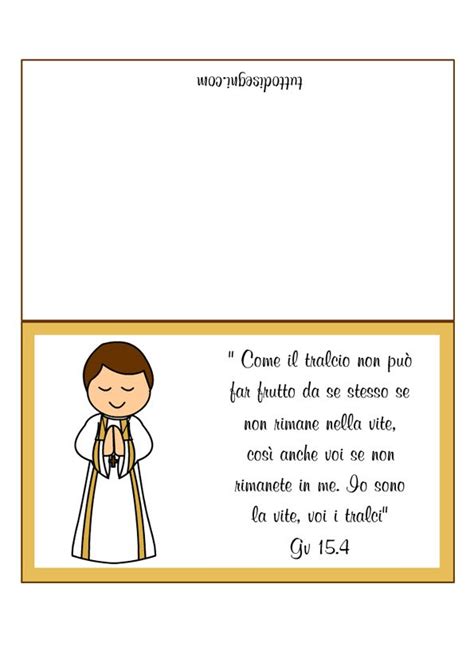 Biglietto Prima Comunione Con Calice Biglietti Da Stampare The Best
