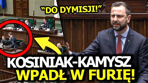 KOSINIAK KAMYSZ WTARGNĄŁ NA MÓWNICĘ PIS ZNISZCZYŁ ROLNICTWO W CAŁEJ