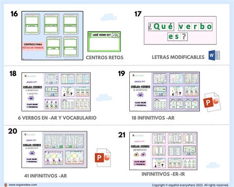 Los verbos Qué son los verbos Actividades y juegos con verbos en clase