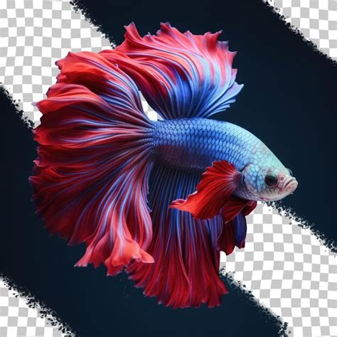 Premium Psd Thailand S Crown Tail Betta A Stunning Siamese Fighting