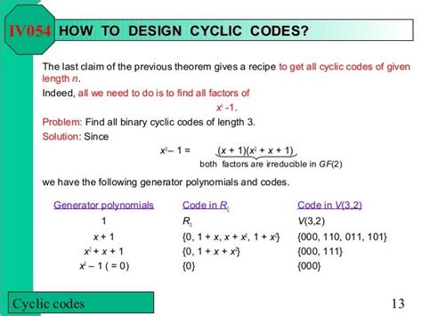 chapter 03 cyclic codes