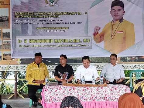 Awali Tahun 2024 Ketua DPRD Kaltim Hasanuddin Mas Ud Sosialisasi