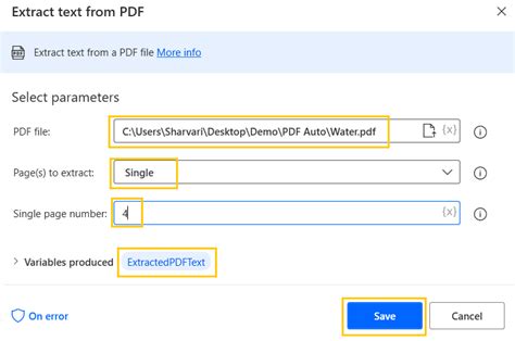 pdf automation in power automate desktop