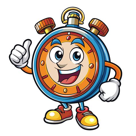 cronógrafo dibujos animados mascota articulo 47758293 PNG