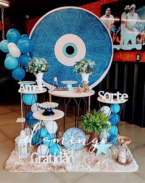 Festa Olho Grego 25th Birthday Parties Birthday Balloon Decorations