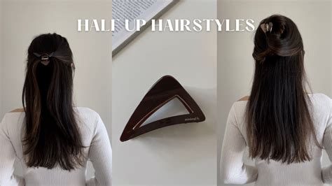 5 Easy Half Up With Claw Clip YouTube