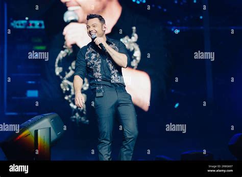 Tiziano Ferro In Concerto Allo Stadio San Siro Di Milano Stock Photo