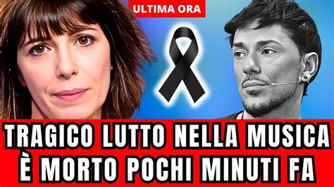 TRAGICO LUTTO NELLA MUSICA ITALIANA È MORTO ALL IMPROVVISO