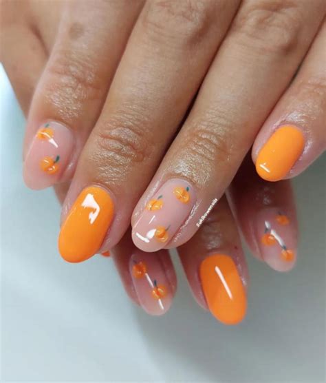 30 Cute Peach Nail Ideas Peach Polish Nails