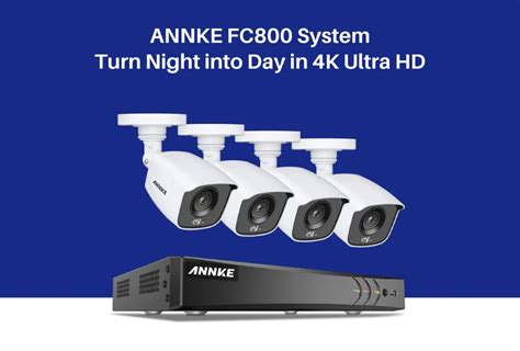 ANNKE 4K Ultra FHD Full Color Video Surveillance System 8CH 8MP H 265