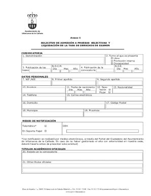 Completable En línea Aprobado el nuevo modelo de solicitud de admisin a