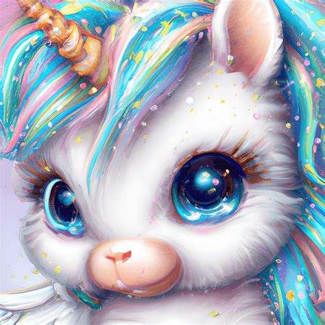 The Last Unicorn Kawaii Chibi Graphic Creative Fabrica
