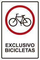 señaletica transito exclusivo bicicletas 1 Molduras Placas