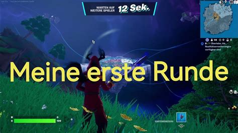 Fortnite Meine Erste Runde Youtube